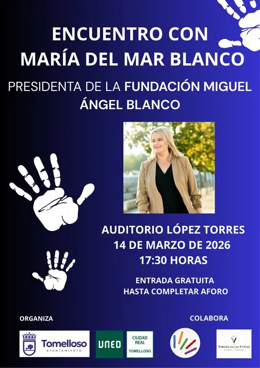 Tomelloso acogerá este sábado un encuentro con María del Mar Blanco ...